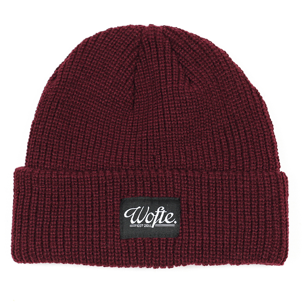 Wofte Maroon Heritage Beanie