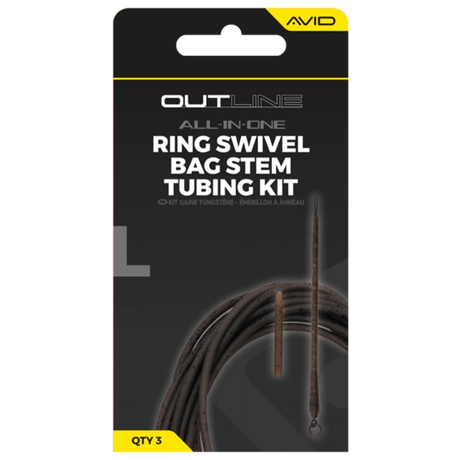 Avid Carp Outline Bag Stem Tungsten Tubing Kit - Ring Swivel