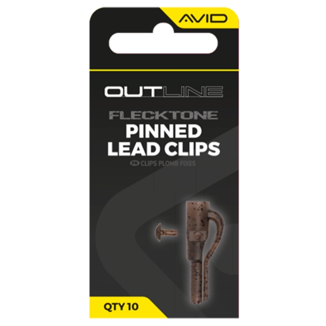 Avid Carp Outline FleckTone Pinned Lead Clips