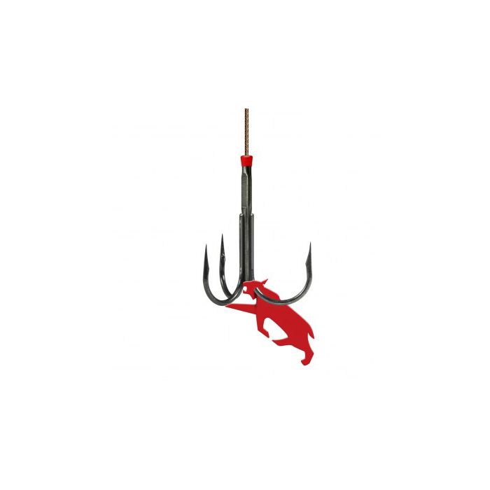 Lynx Single Treble Barbed Hook Wire Trace