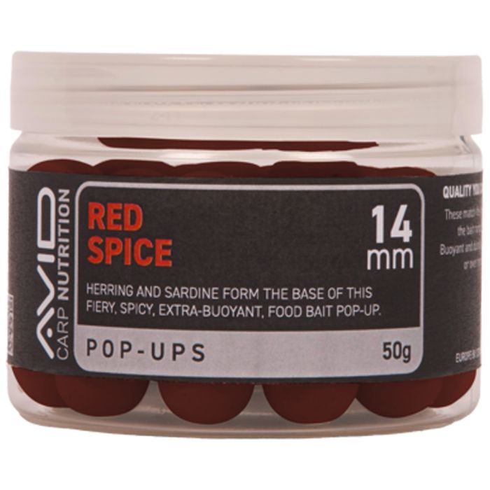 Bouillettes Flottantes Avid Carp Red Spice Pop Ups