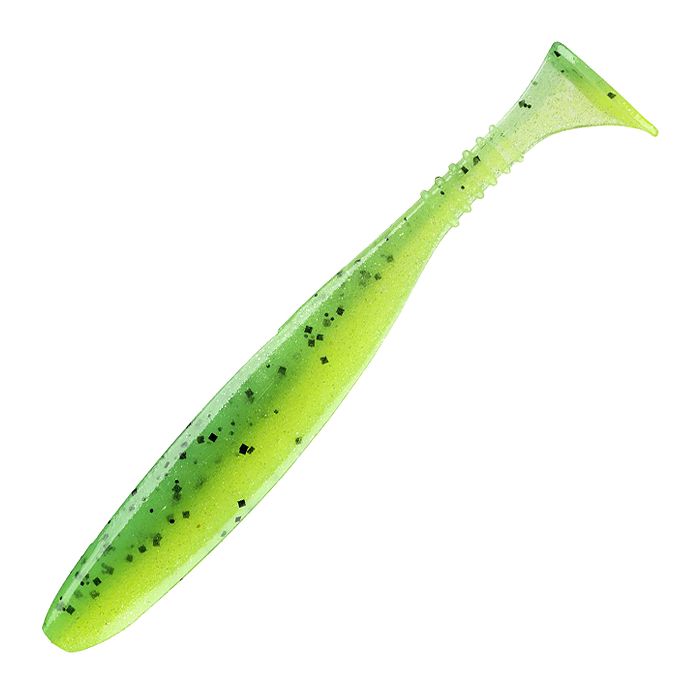 Leurre Daiwa Tournament D'Fin Shad Lure UV Chartreuse Tiger
