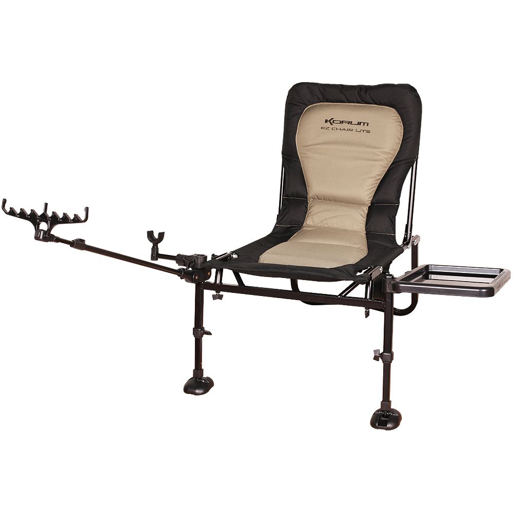 Korum EZ Chair Bundle With Speed Fit Feeder Arm and Butt Rest