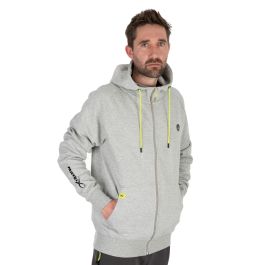 Sweat Matrix Black Edition Full Zip Hoodie - Marl Grey / Lime