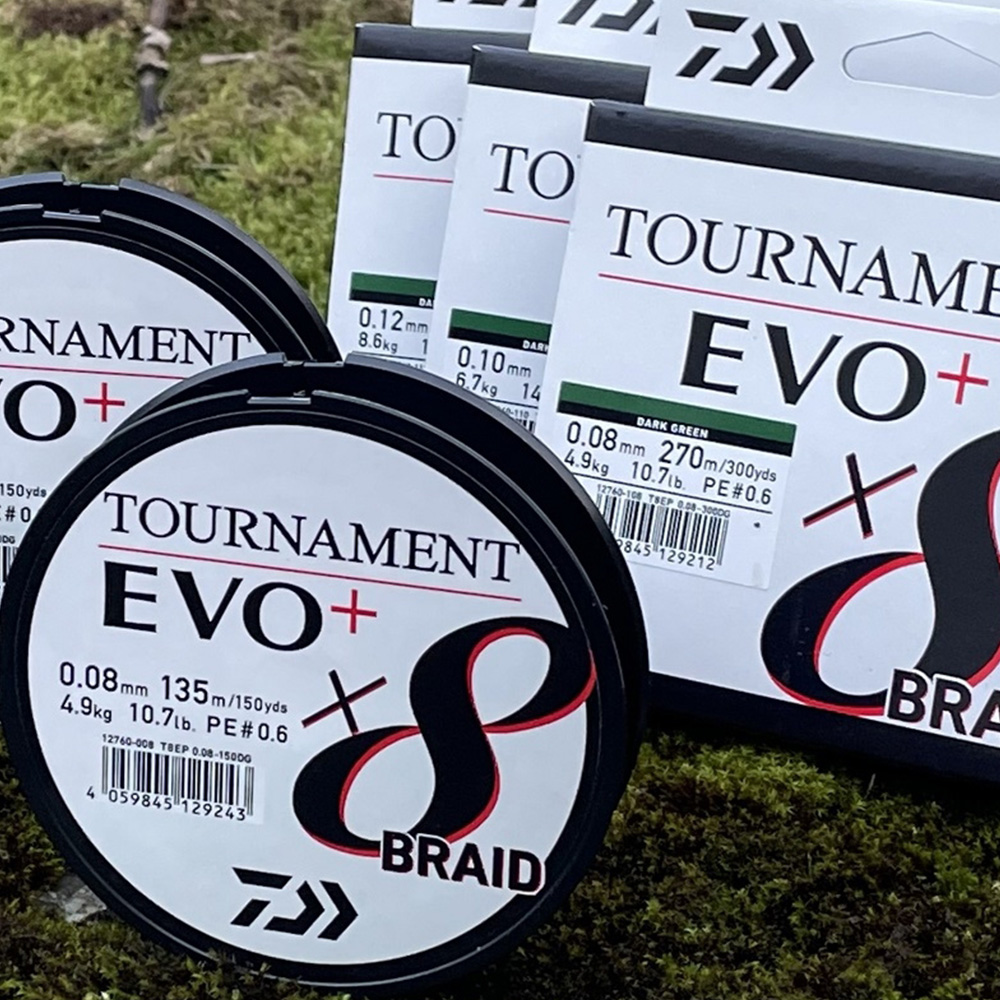 Tresse Daiwa Tournament EVO+ X8 Braid - Dark Green