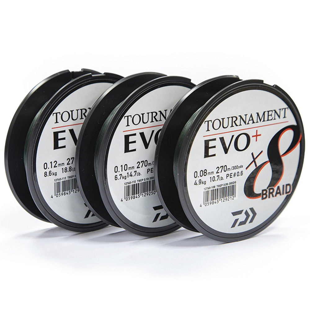 Tresse Daiwa Tournament EVO+ X8 Braid - Dark Green