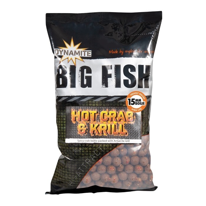 Bouillette Dynamite Baits Hot Crab & Krill Boilies