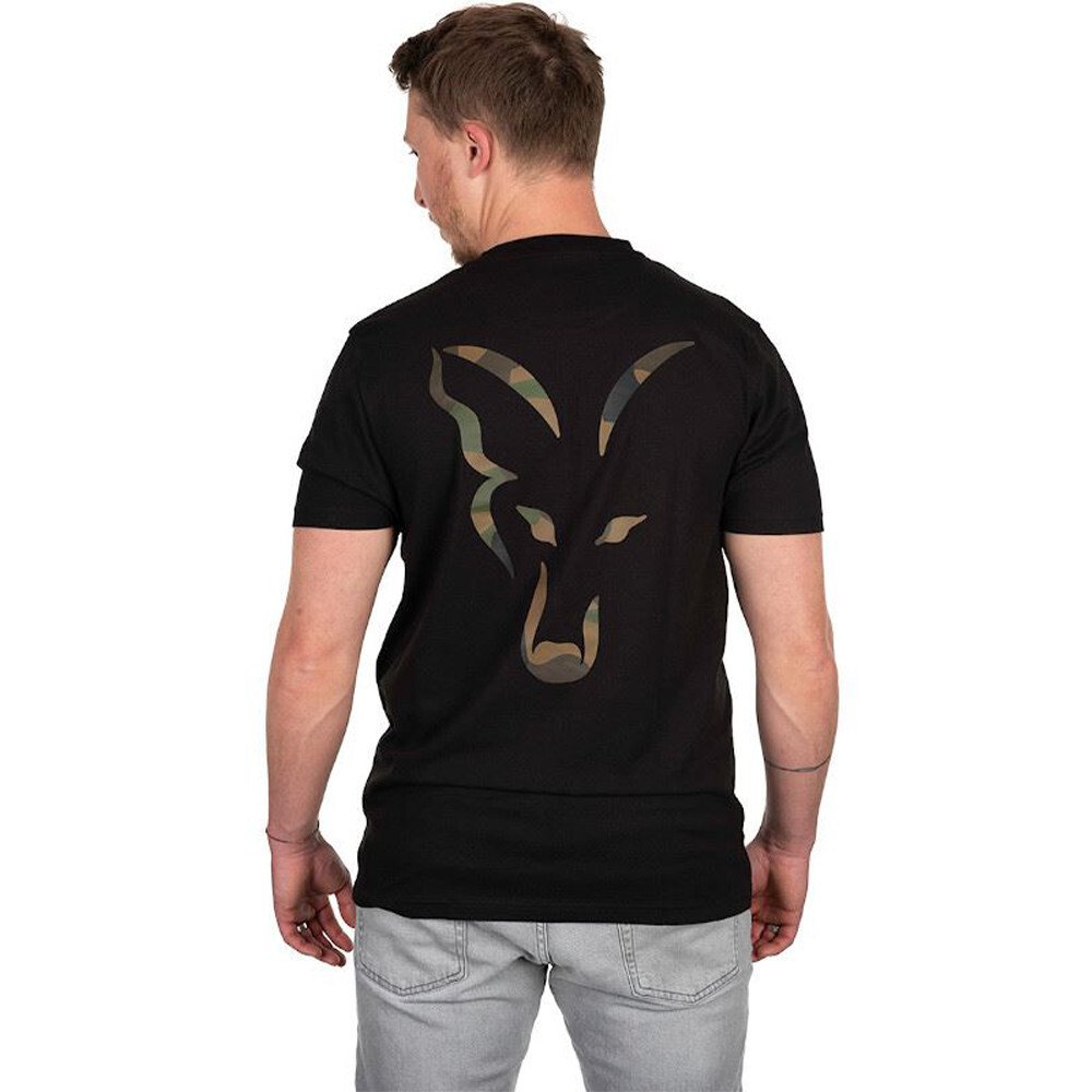 T-Shirt Fox Black Fox Head Logo - Angling Direct FR