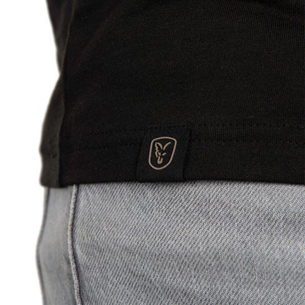 T-Shirt Fox Black Fox Head Logo - Angling Direct FR