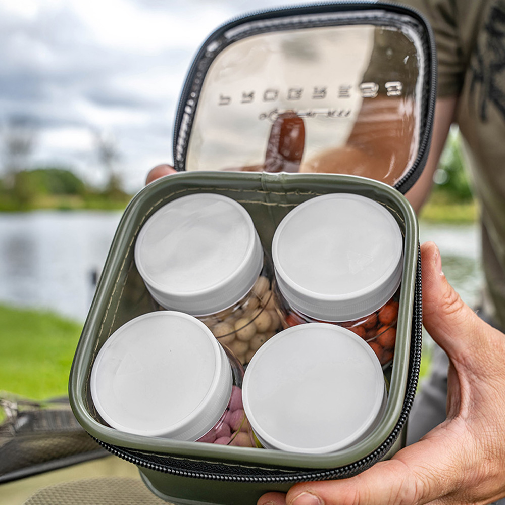 Korum Progress EVA Hookbait Pouch & Pots - 4 Tub