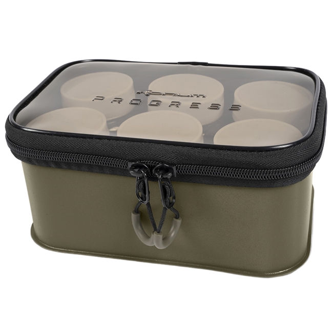 Korum Progress EVA Hookbait Pouch & Pots - 6 Tub